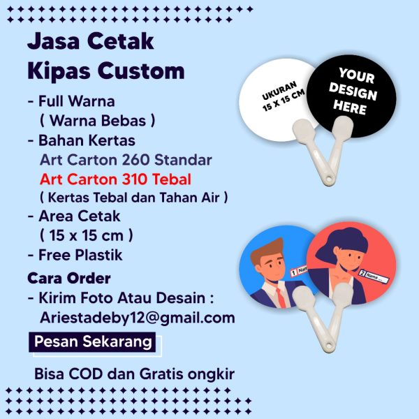 Cetak Kipas Custom - Satuprint